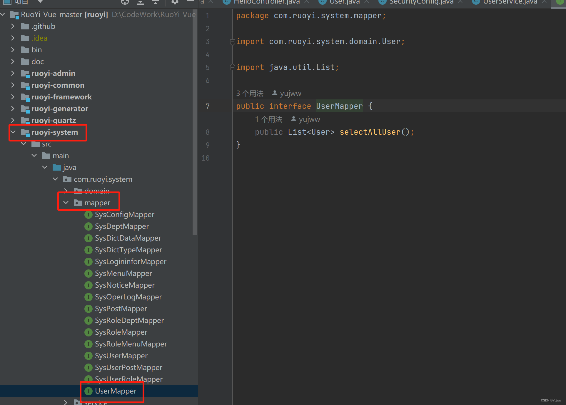 后端单表user 的CURD 功能代码和测试-CSDN博客