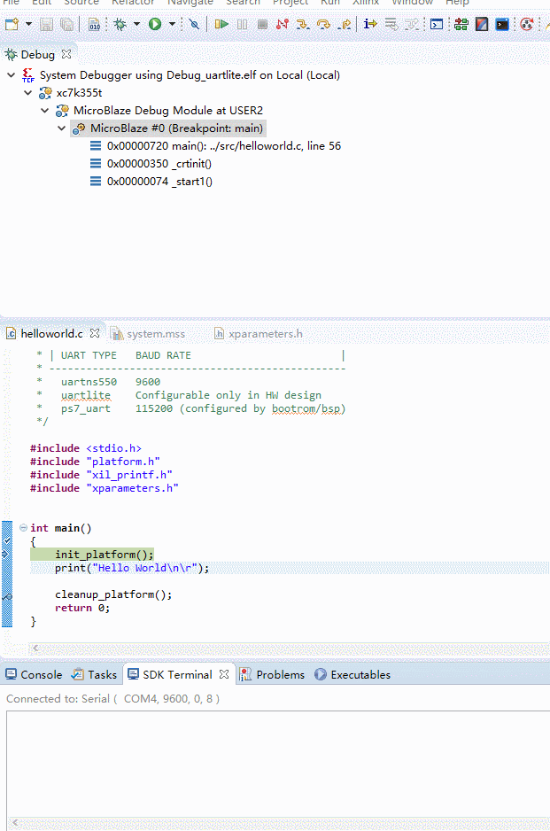 Xilinx MicroBlaze软核的使用-Uartlite-CSDN博客