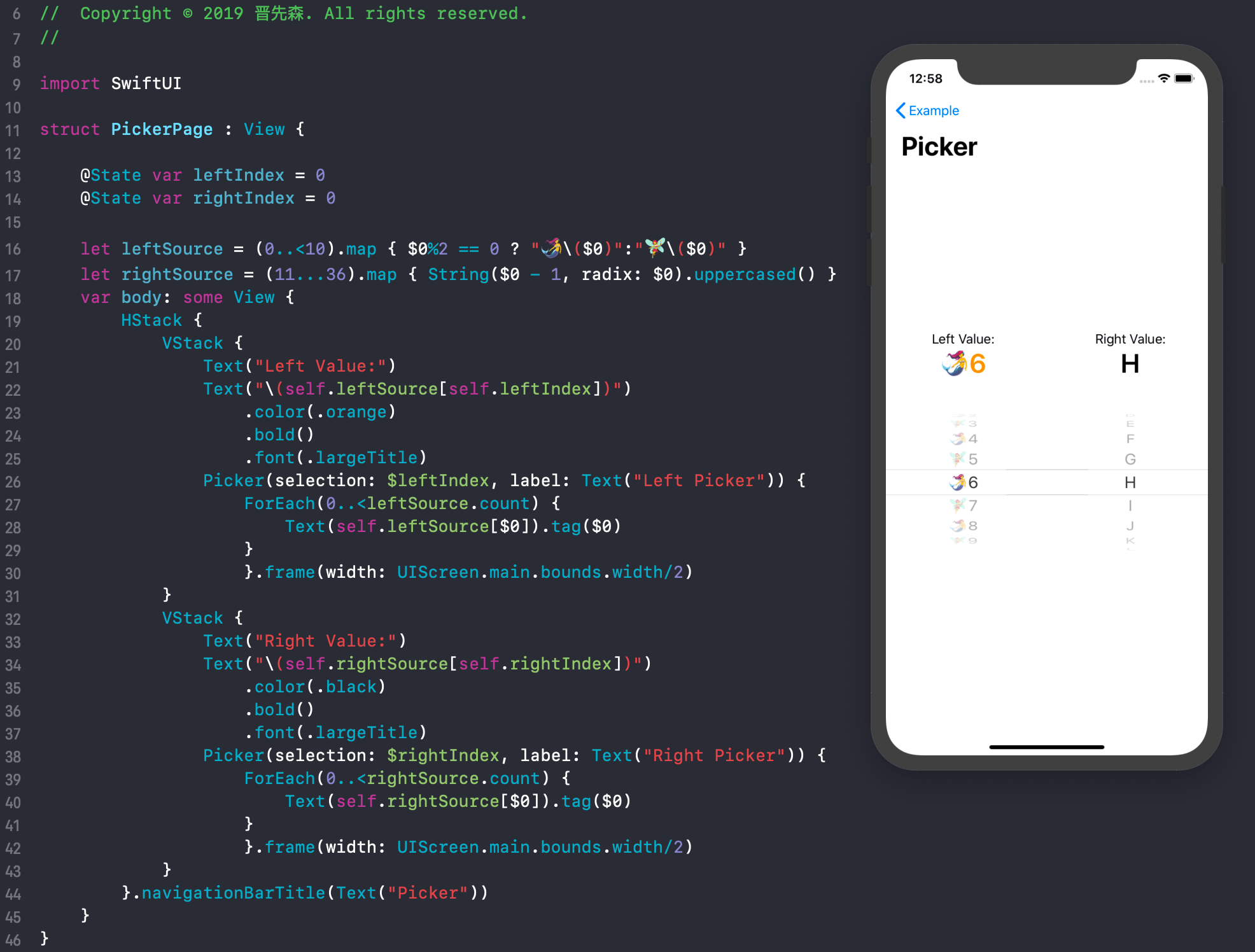 参考 Swiftui 官方示例做的常用组件示例，新手看过来，五分钟看完swiftui 组件 Csdn博客
