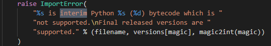 uncompyle6 字节码pyc文件反编译失败_uncompyle6反编译报错-CSDN博客