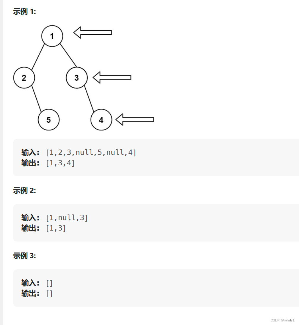 每日一题值leetcode199 二叉树的右视图 Csdn博客