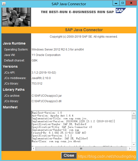 SAPJCO3升级3.1后报错java.lang.UnsatisfiedLinkError: sapjco3.dll解决_jco initialization failed with java ...