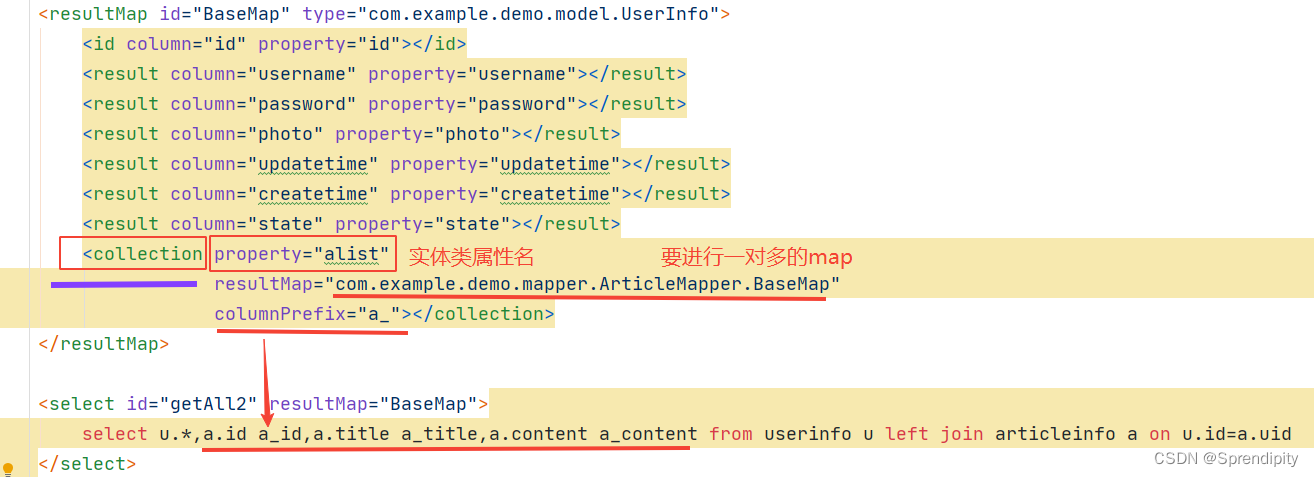 ResultMap的使用：结果集（映射）字典_resultmap collection映射-CSDN博客