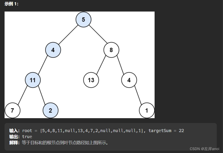 LeetCode 112. 路径总和 | C++语言版_路径总数(简化版)c++-CSDN博客