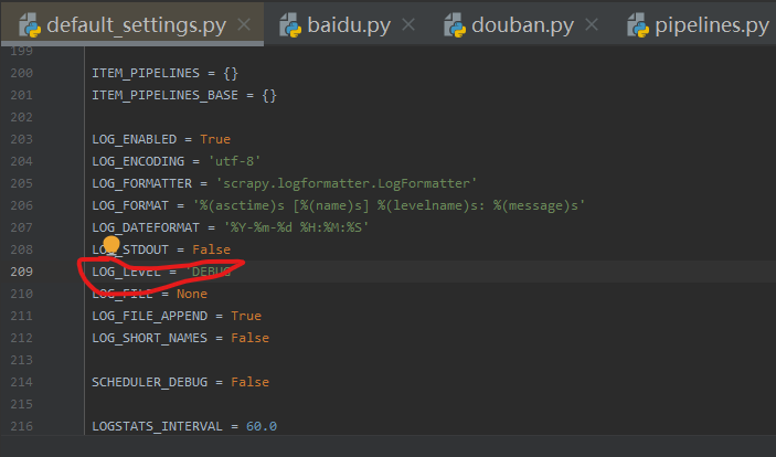 Scrapy 提示错误 DEBUG: Crawled (403) ＜GET https://book.douban.com/top250＞ (referer: None)_debug ...