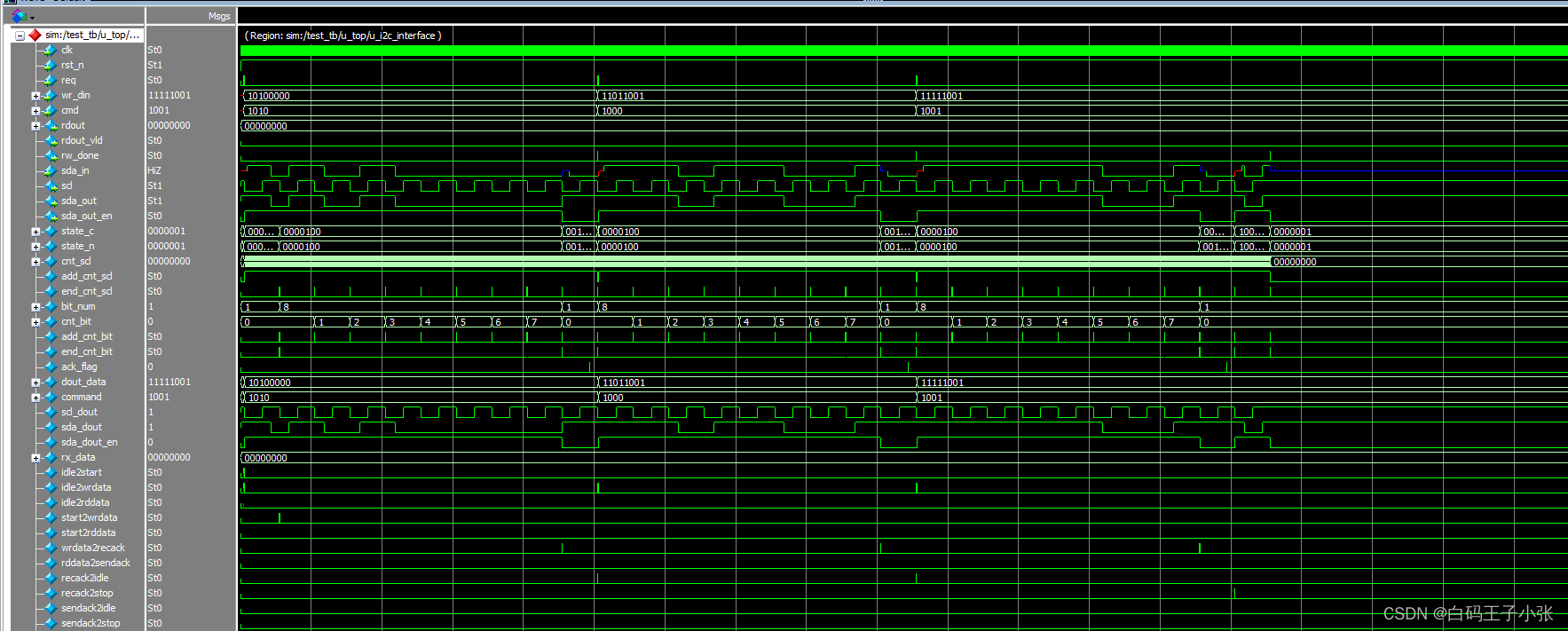 【fpga】fpga实现iic协议读写eeprom(一) Iic接口驱动实现i2c Eeprom 24lc04仿真 Csdn博客