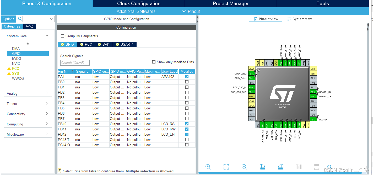 基于FreeRTOS+STM32CubeMX+LCD1602+APA102CX8（SPI接口）的灯珠控制Proteus仿真_stm32 apa102灯带驱动-CSDN博客