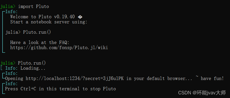 安装julia的交互式笔记本Pluto_pluto.jl怎么使用-CSDN博客