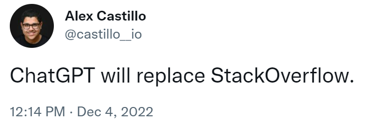 爆火的ChatGPT太强了,写代码、改bug，网友：可取代Stack Overflow了_chatgpt 写的raft算法都是bug-CSDN博客