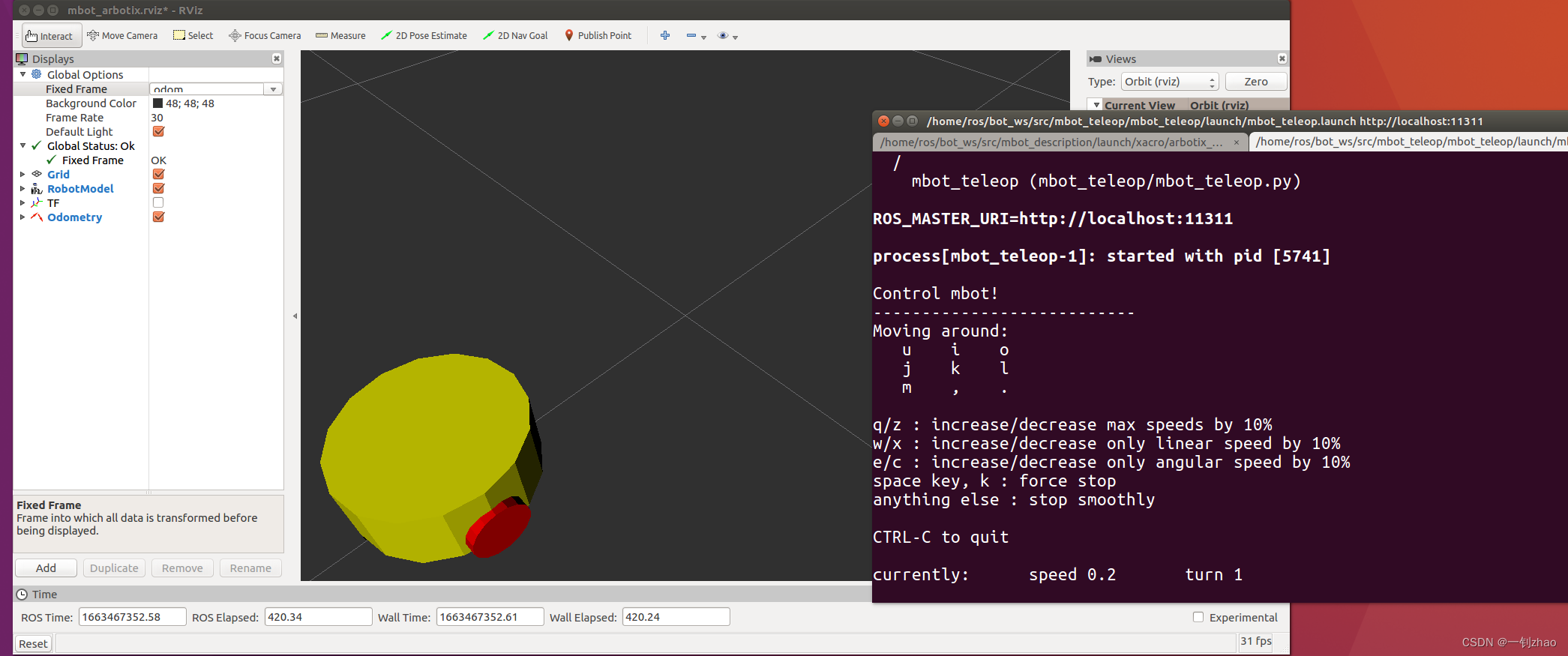 机器人操作系统ROS（8）arbotix控制器控制小车运动_ros2 arbotix-CSDN博客
