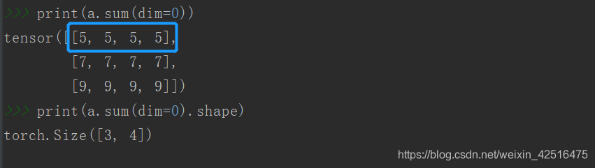 torch.sum(dim=int)实例理解_sum(dim=1)-CSDN博客
