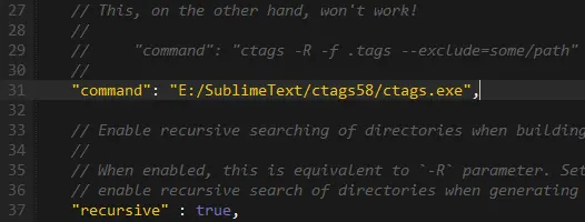 SublimeText3追踪函数工具CTags设置及使用_sublime ctags-CSDN博客