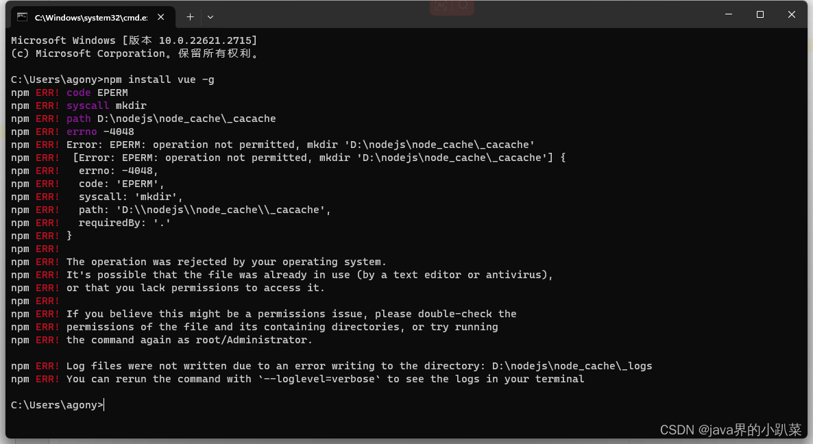 VUE详细安装及配置教程_vue下载安装-CSDN博客