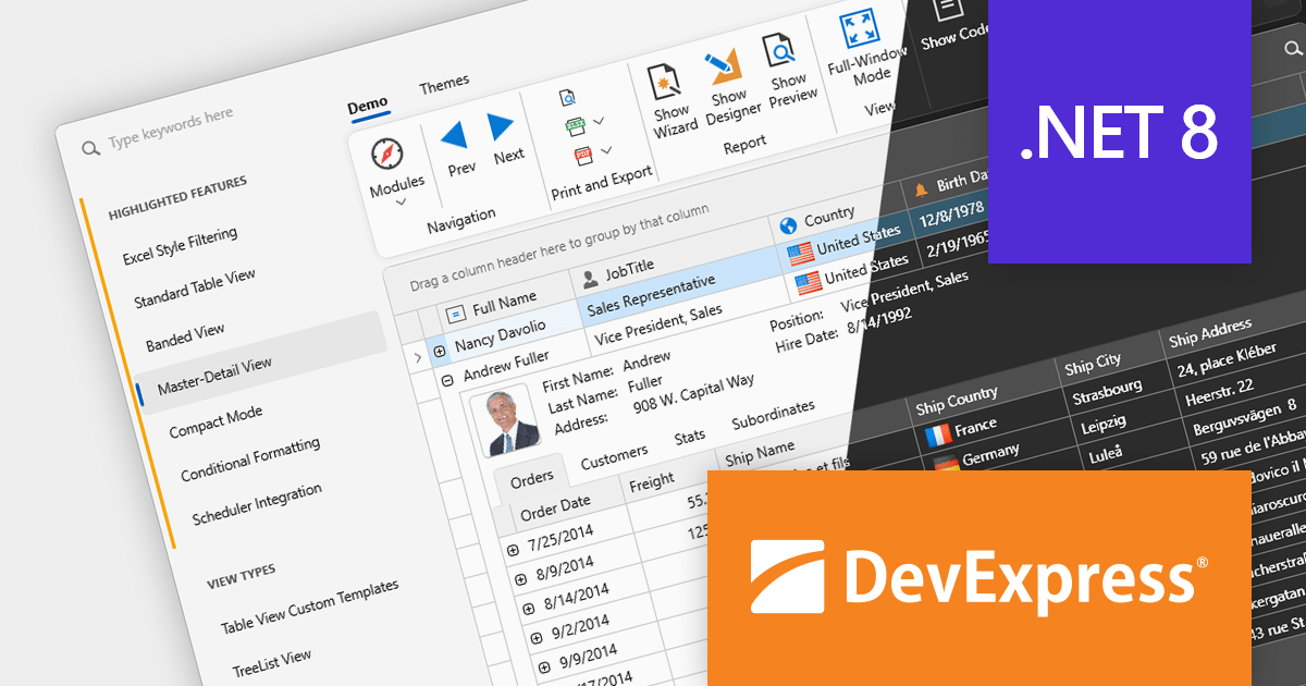 DevExpress Embraces the Power of .NET 8_devexpress 23.2.3-CSDN博客