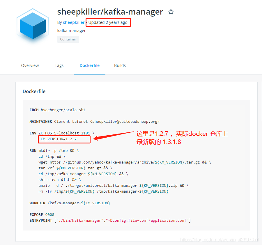 【docker系列】创建自定义的 kafka-manager 镜像，并运行容器 ,kafka集群管理工具_k.m.a.kafkamanageractor - updating internal ...
