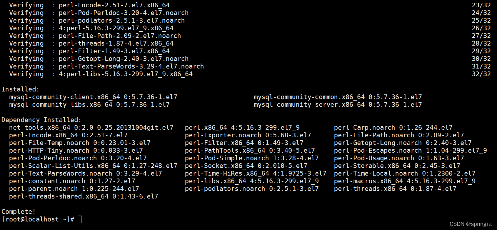 CentOS7 安装MySQL5.7.36-CSDN博客