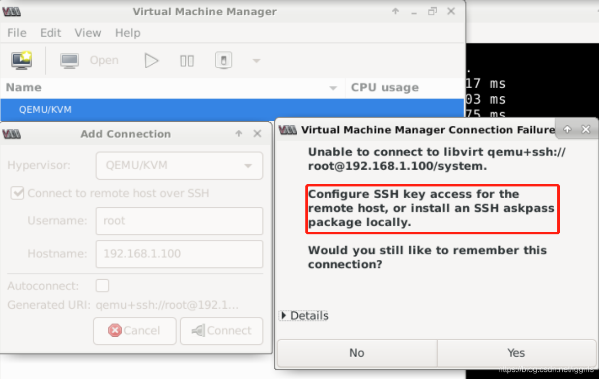 Virt-manager 采用ssh-key连接远程KVM主机并管理虚拟机_ssh virt manager-CSDN博客