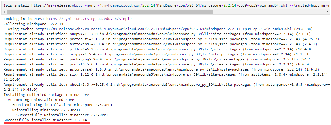 搭建mindspore环境时 No module named ‘mindspore‘、No module named ‘mindspore._c_expression‘解决方式 ...