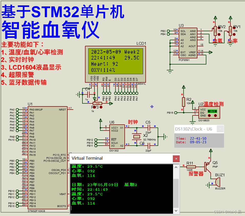 【Proteus仿真】【STM32单片机】STM32脉搏血氧仪-CSDN博客