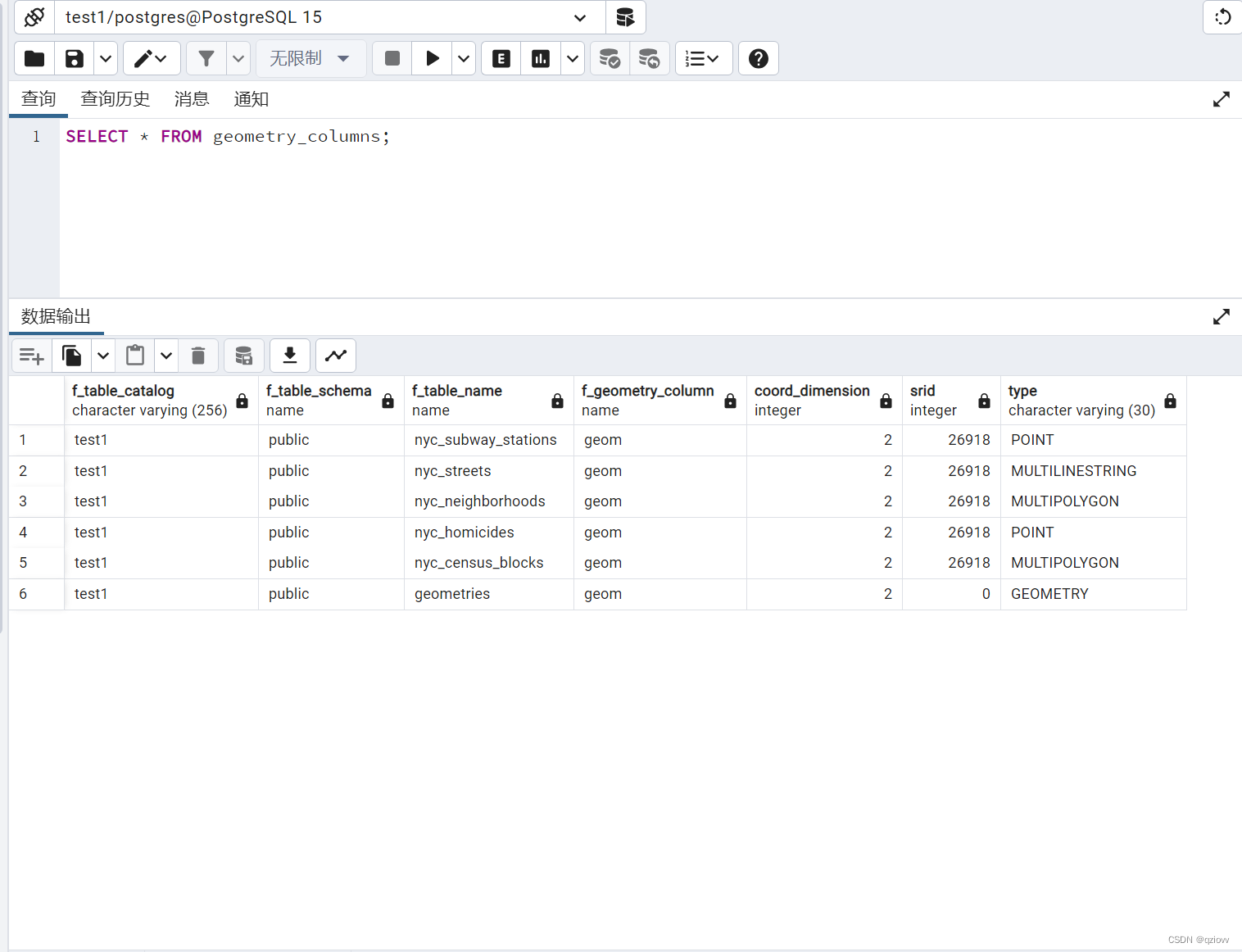 PostGIS学习笔记5——添加几何图形数据_postgis sql插入图形数据-CSDN博客