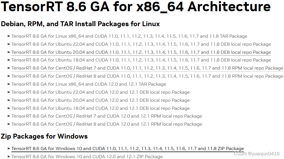 windows上使用anconda安装tensorrt环境-CSDN博客