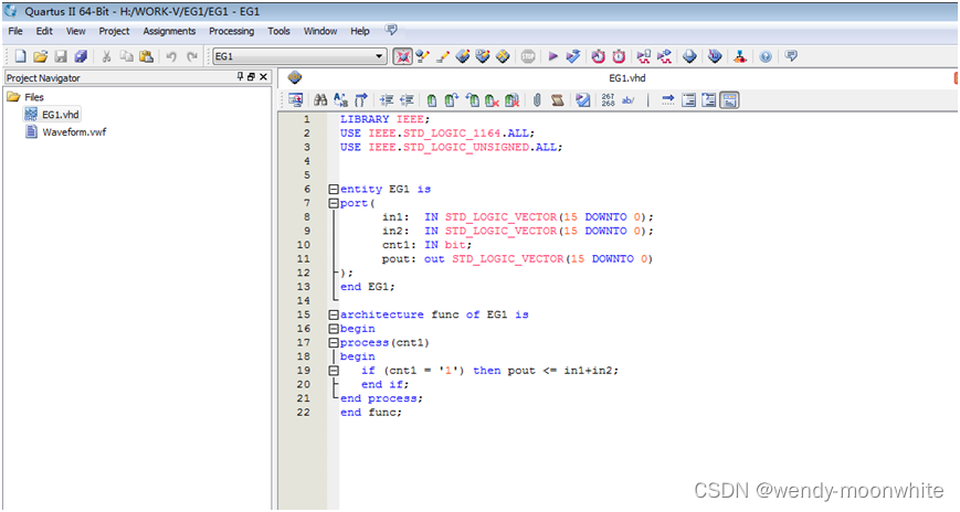 VHDL2：VHDL带控制端口的加法器并仿真_vhdl加法器-CSDN博客