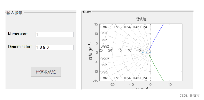基于 MATLAB 的控制系统设计与分析_采用 matlab 软件 rlocus 函数绘制系统根轨迹,确定其临界增益 值;sgrid 函数绘制-CSDN博客