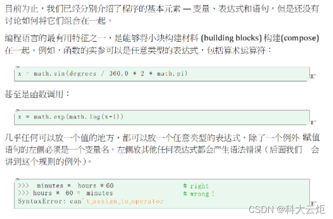 [云炬ThinkPython阅读笔记]3.3 构建-CSDN博客