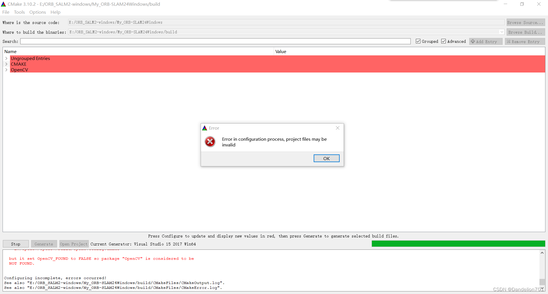 Windows环境下配置ORB_SLAM2教程_orb-slam2 windows-CSDN博客