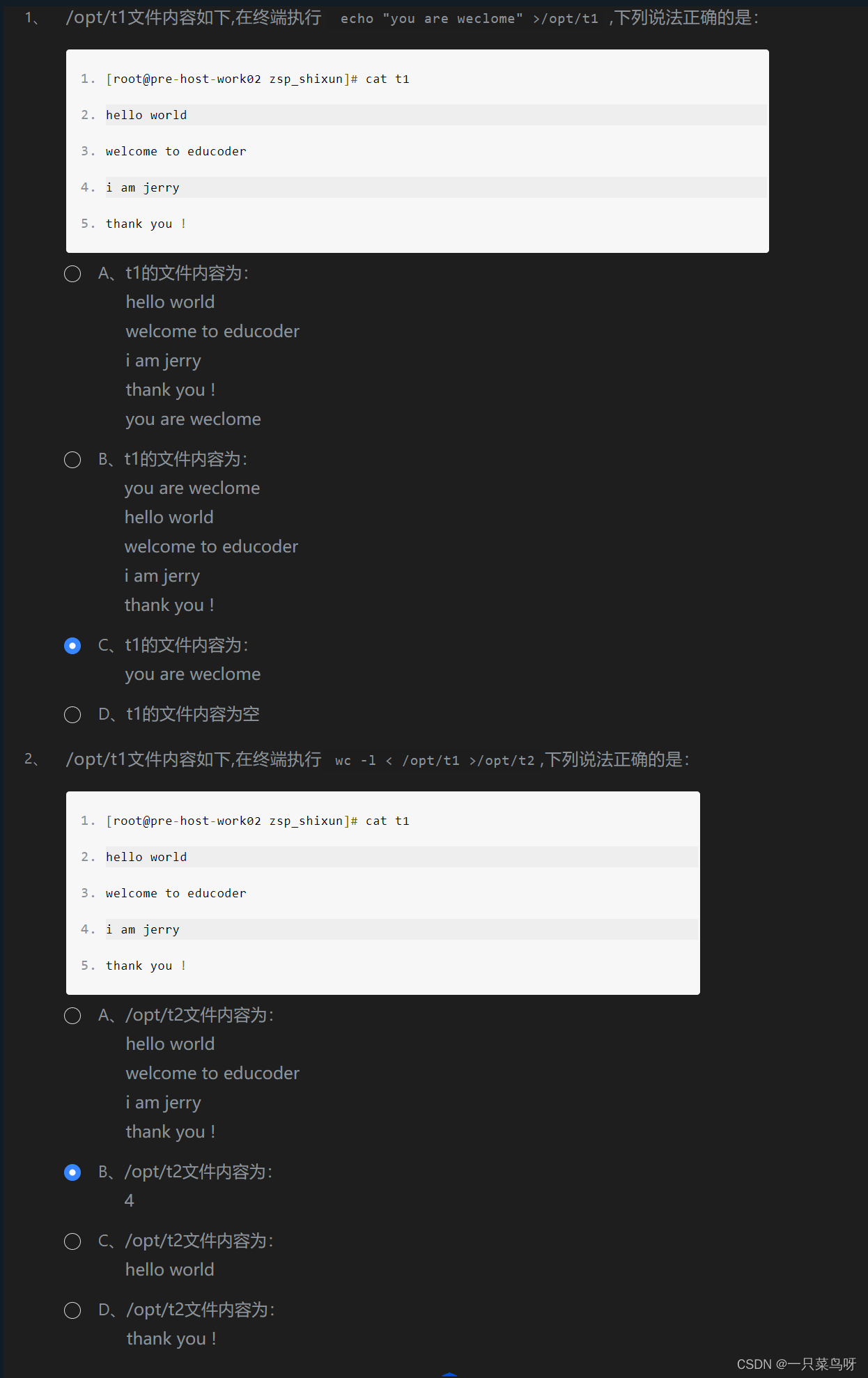 Shell脚本入门——linux管道重定向第1关重定向输入和输出一 Csdn博客 
