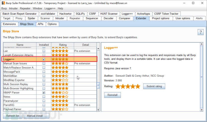 Logger++和CSRF Token Tracker使用方法_csrf token tracker怎么样使用-CSDN博客