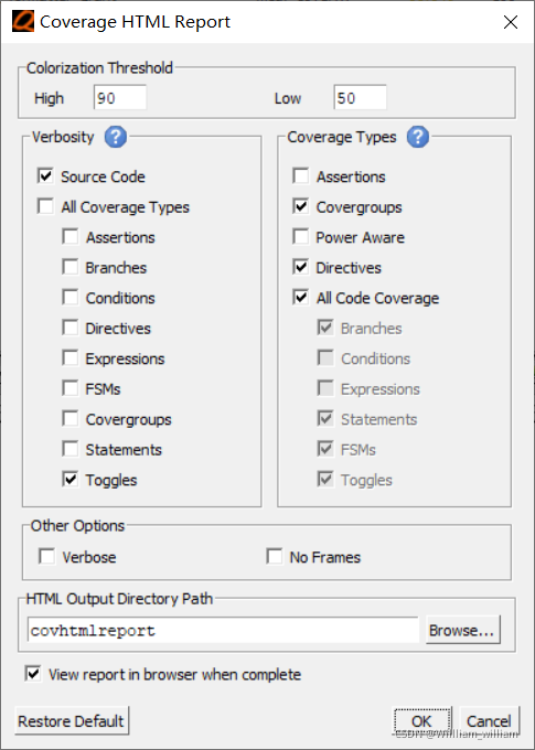 SystemVerilog学习之路（8）— QuestaSim里覆盖率的查看_questasim 生成覆盖率-CSDN博客
