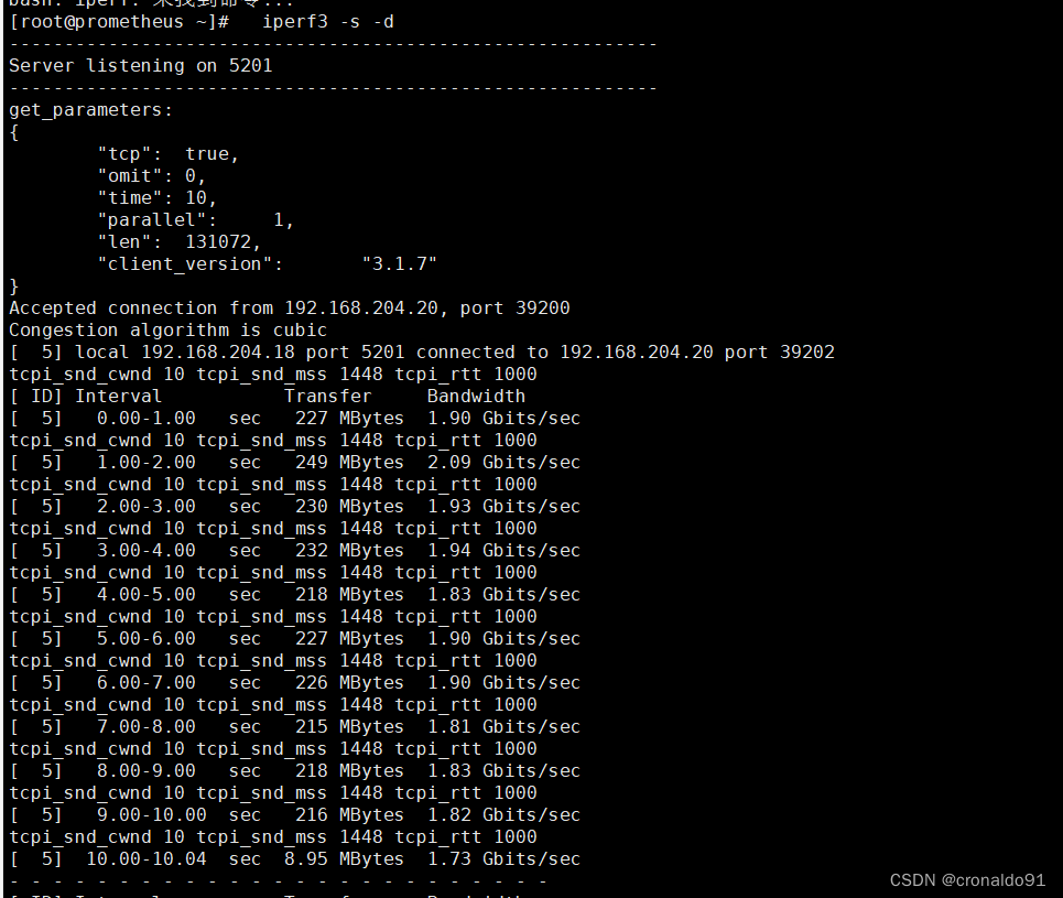 性能分析与调优 Linux 使用 Iperf3 进行tcp网络吞吐量测试linux Iperf3测试 Csdn博客