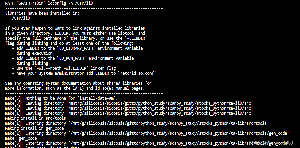 windows中Linux ubuntu子系统 安装talib 编译talib python 安装 talib 报错 - 简书_talib安装-CSDN博客