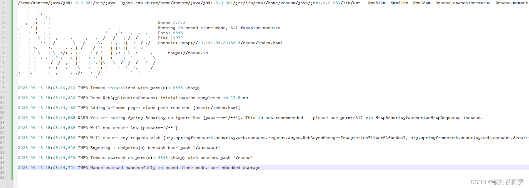 Linux安装nacos2.2.3-CSDN博客