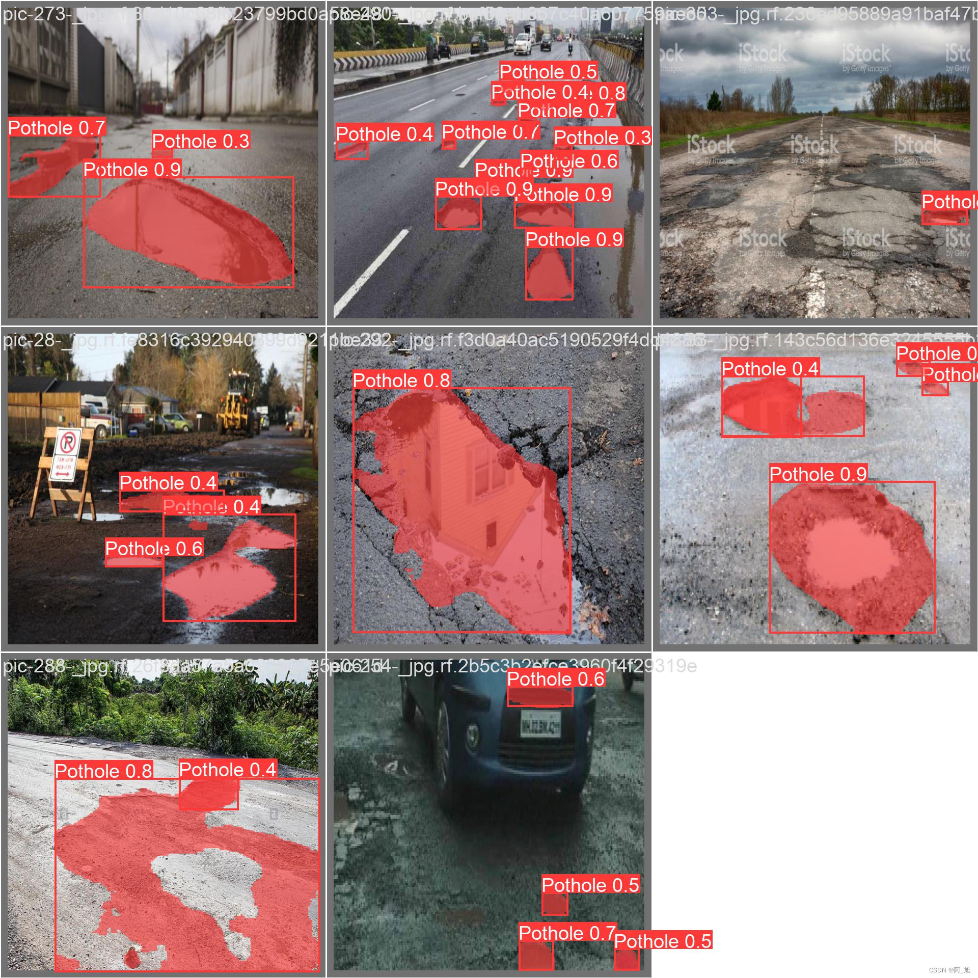 基于yolov8深度学习的路面坑洞检测与分割系统【python源码pyqt5界面数据集训练代码】深度学习实战、目标分割yolov8 16bit检测 Csdn博客