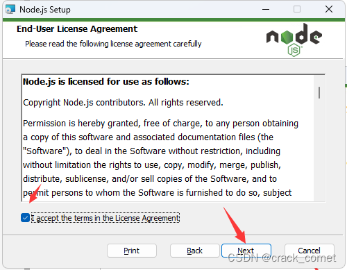 WINDOWS11下安装Node.JS并设置环境_win11安装node-CSDN博客
