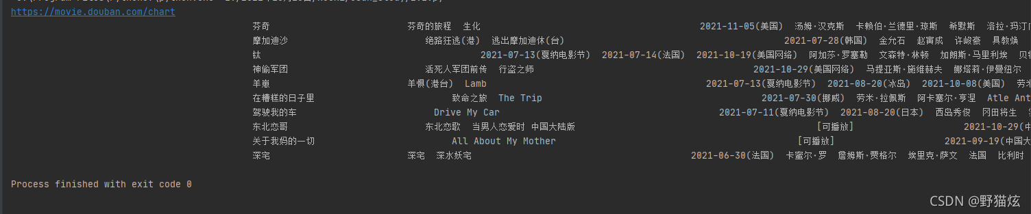 python requests bs4 json解析-入门简单示例-获取TOP100榜电影名字和主演写入数据库_用requests库爬取,用beautifulsoup库解析,解析内容是:电影的 ...
