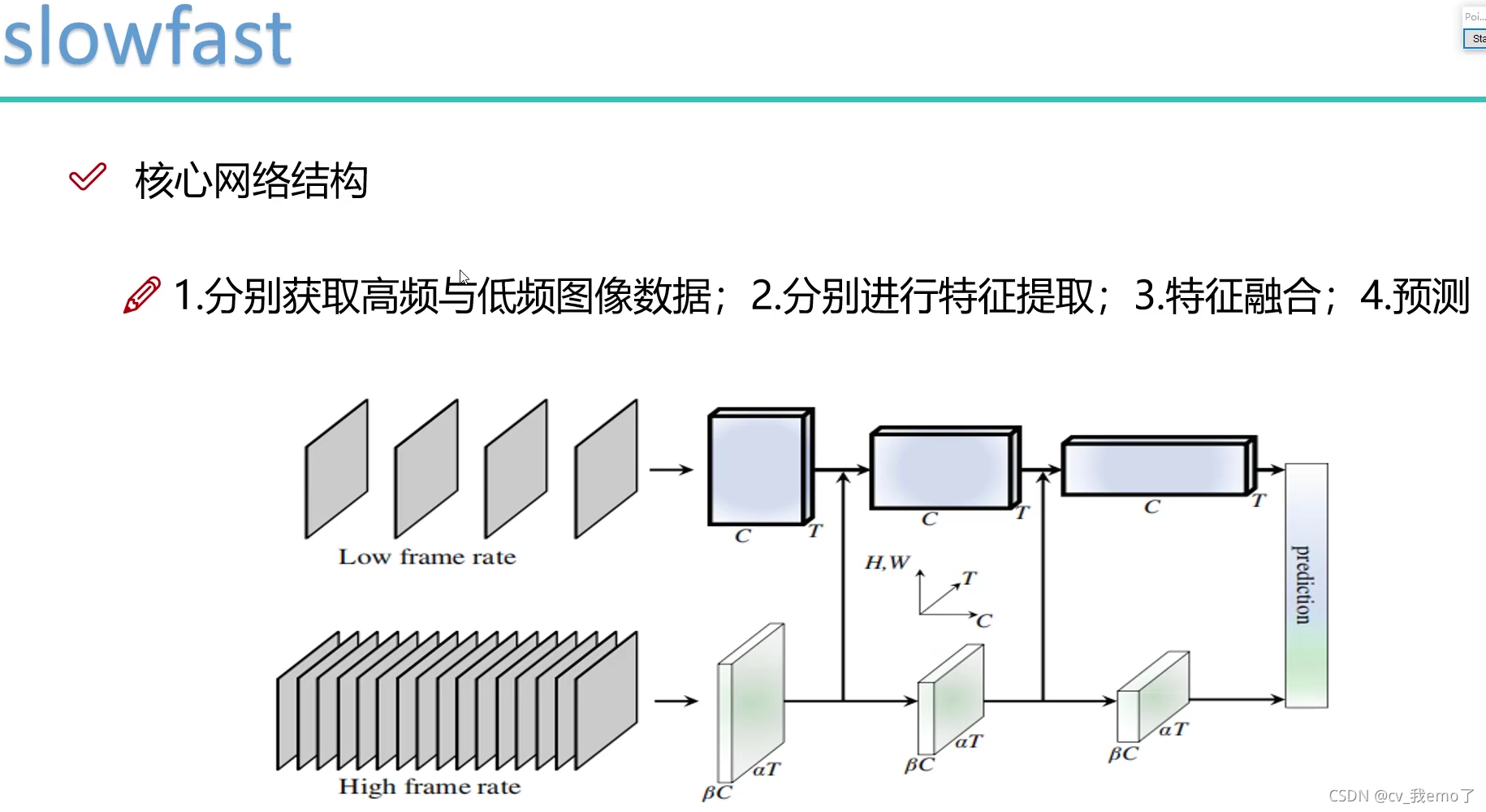 【深度学习 十一】slowfast_slowfast算法-CSDN博客