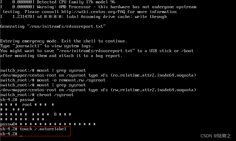 Linux之重置root密码_rd.break-CSDN博客