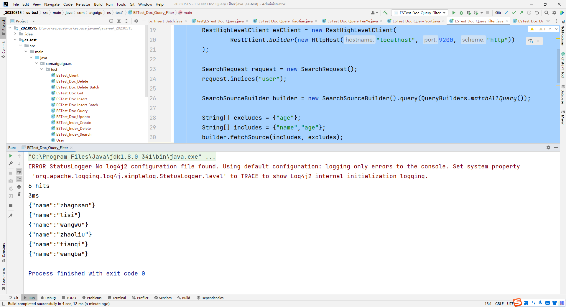 第2章Elasticsearch入门_elasticsearch基本用法头歌答案-CSDN博客