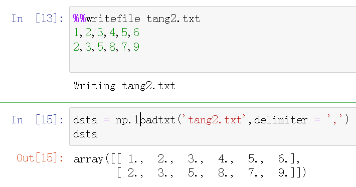 使用numpy读写数据_numpy读txt数据-CSDN博客