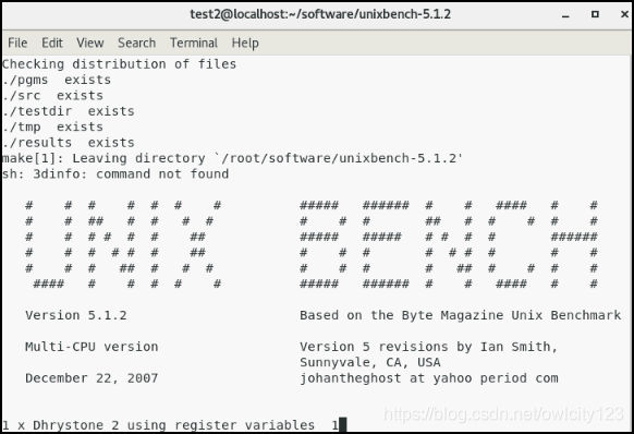 CPU性能测试工具--UnixBench-CSDN博客
