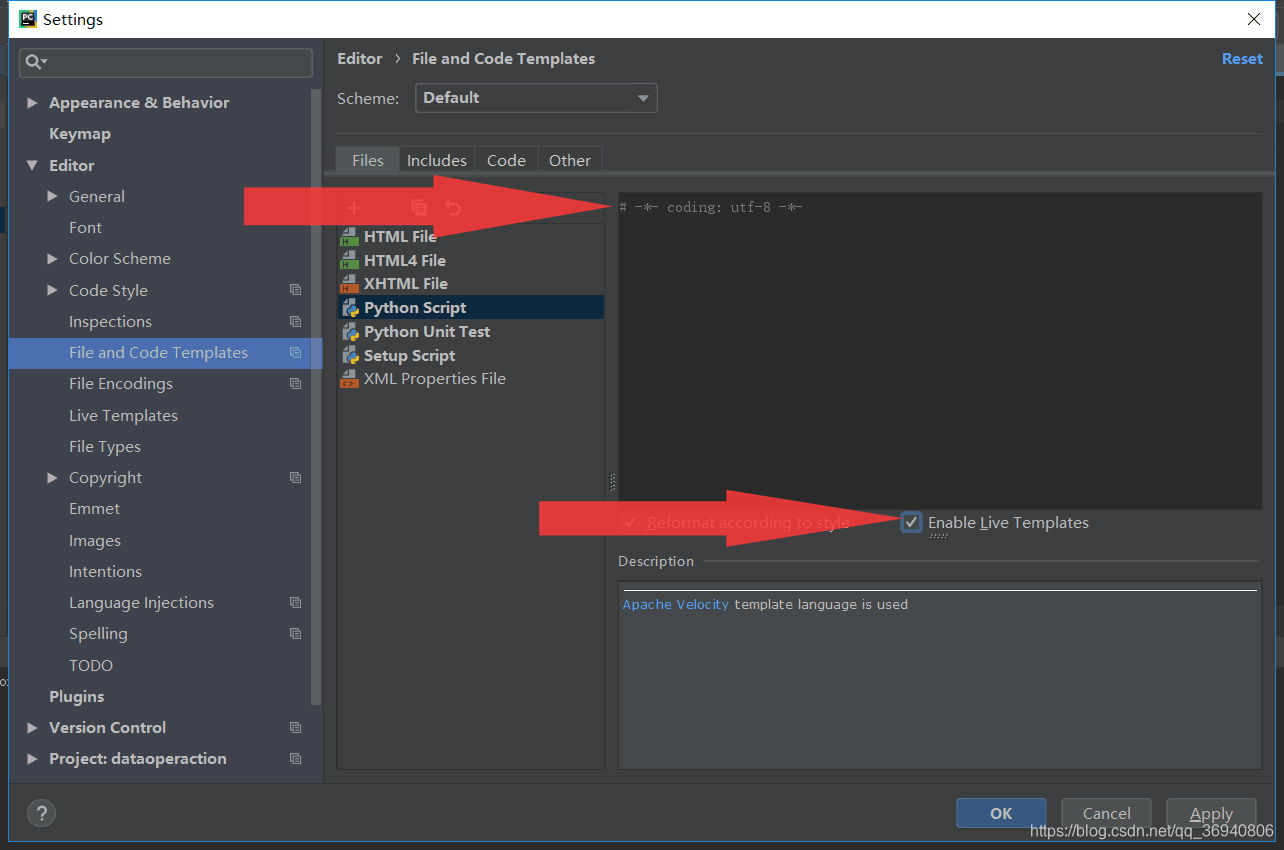 pycharm创建python文件时如何默认添加编码格式： # -*- coding: utf-8 -*-_pycharm如何设置生成py文件时带有coding:utf-8-CSDN博客