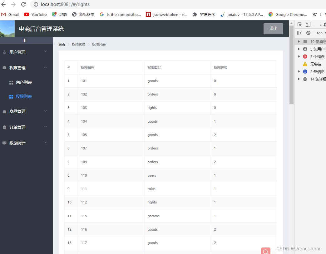Vue_shop学习61：将权限列表的数据渲染到卡片视图中_vue 权限表格-CSDN博客