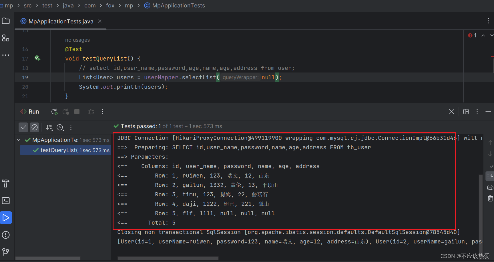 MybatisPlus快速入门及常见设置_mybatisplus配置-CSDN博客