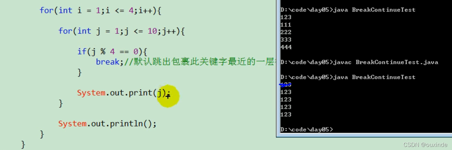 Java基础语法break、continue、return_java return break-CSDN博客