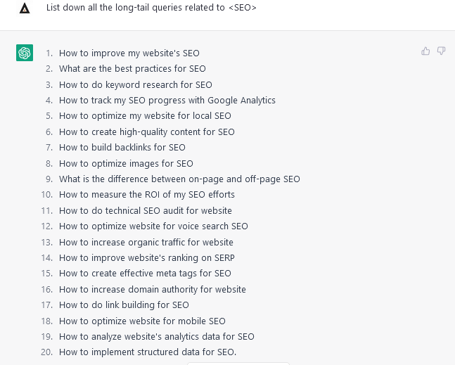 ChatGPT 进行 SEO的使用技巧_chat gpt应用于seo-CSDN博客
