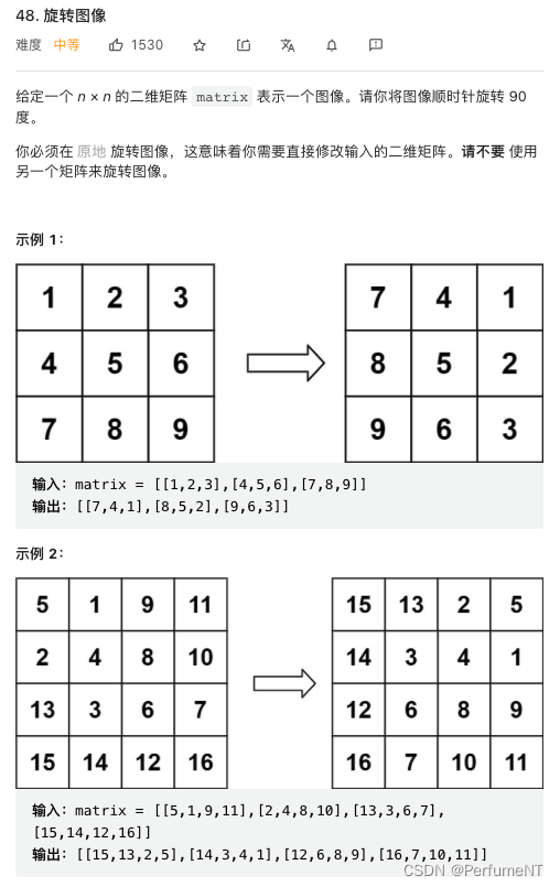 Leetcode 力扣 第48题 Java 解题思路leetcode48 Java Csdn博客 1964