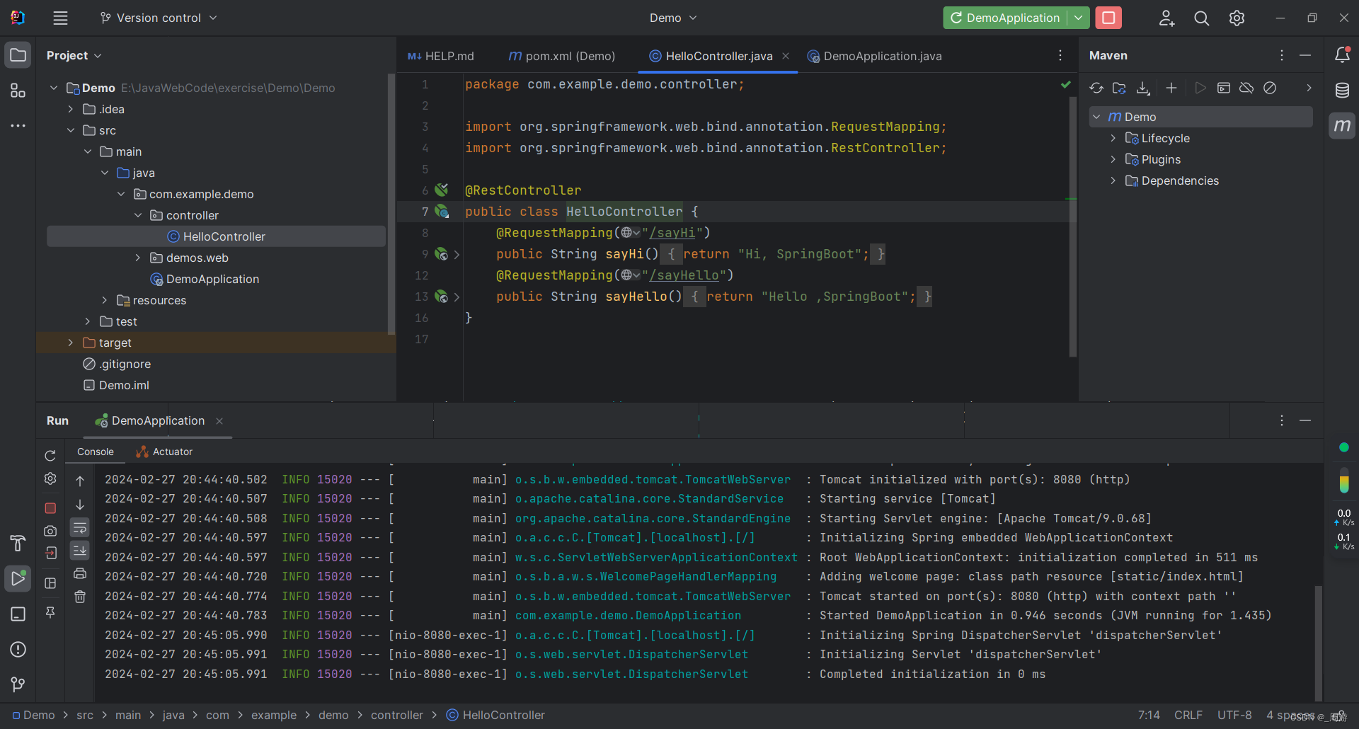 【JavaEE】_第一个SpringBoot项目-CSDN博客